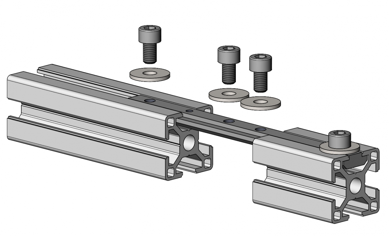 Nutenstein 4-fach mit Gewindestift | BAUER Profiltechnik GmbH