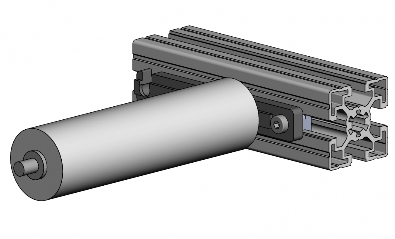 Rollenhalter für Rundachse Ø8 | BAUER Profiltechnik GmbH